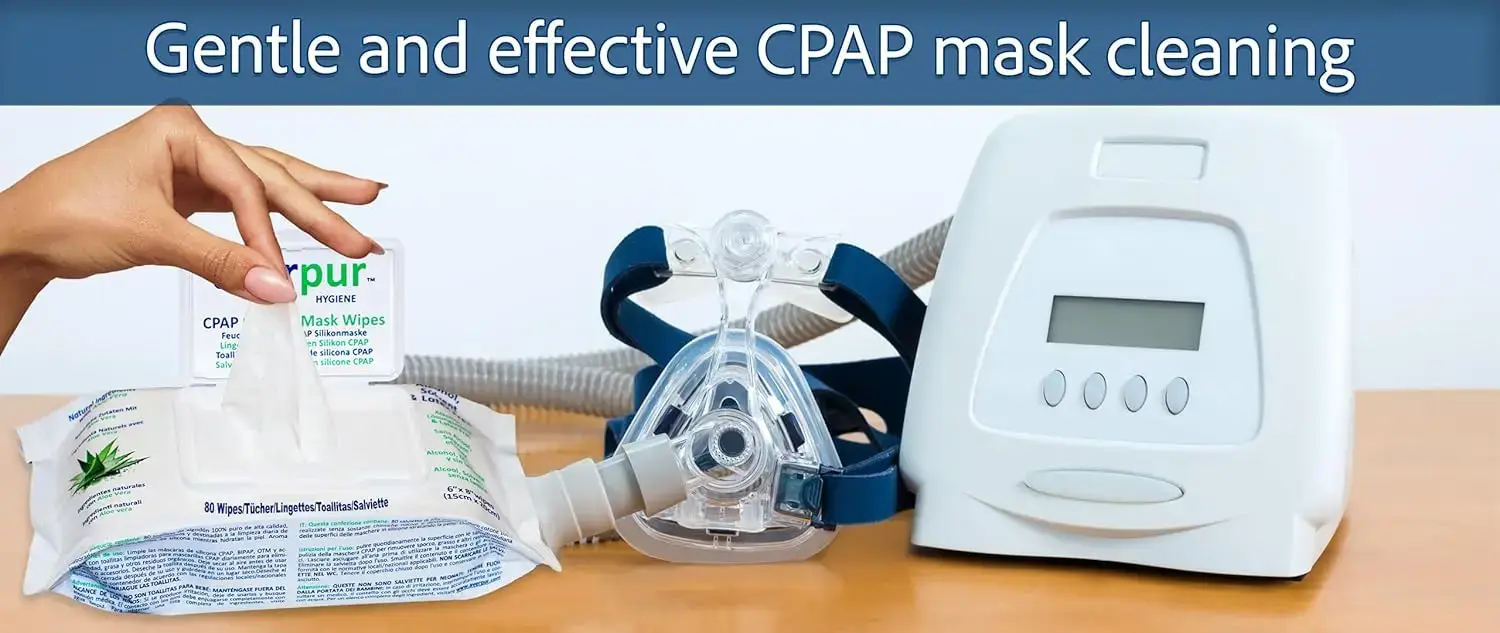 CPAP Cleaning Wipes | 3 Pack Pure Cotton with Aloe Vera - Sleepap