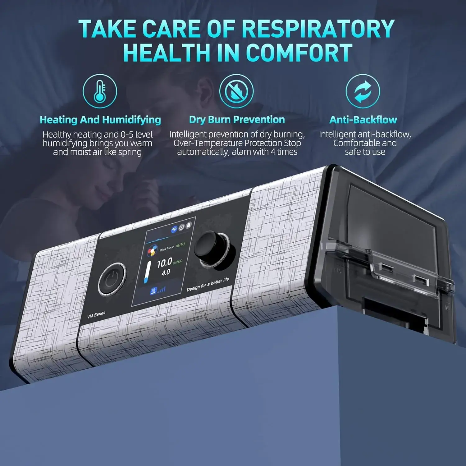 Auto CPAP Machine VM-6 with Mask - Sleepap